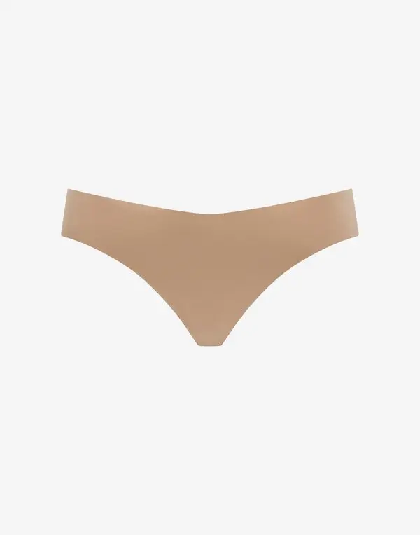 THIRDLOVE Zero Edge™ Invisible Thong Panty - Taupe