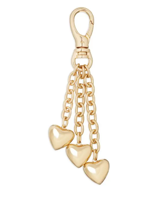 ROXANNE ASSOULIN The Puffy Triple Heart Bag Accessory - Gold