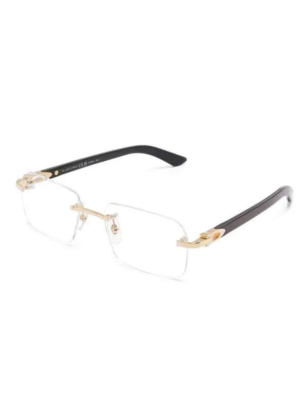 Cartier Elongated C Glasses - Gold