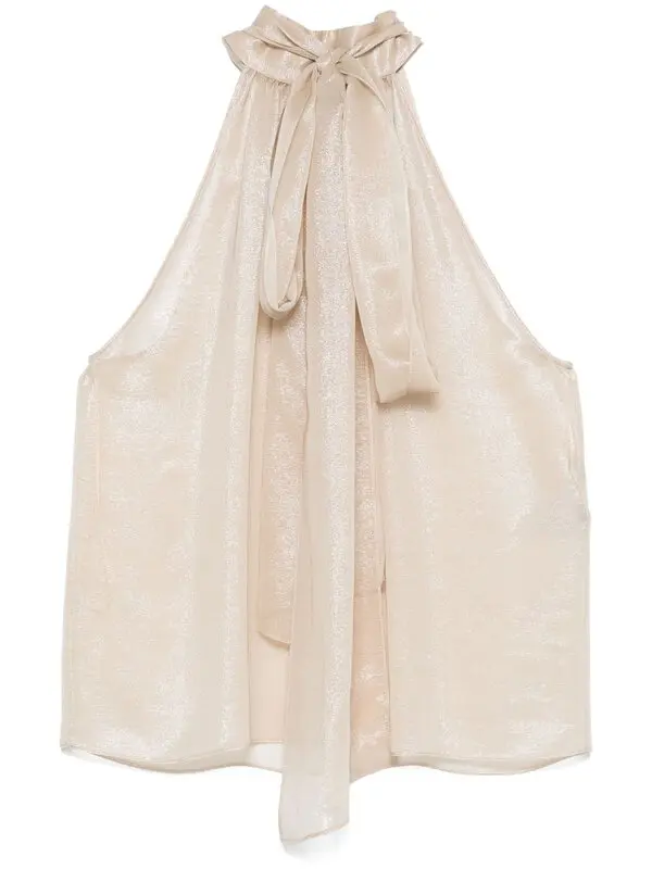 TOM FORD Pussy-bow Sleeveless Blouse