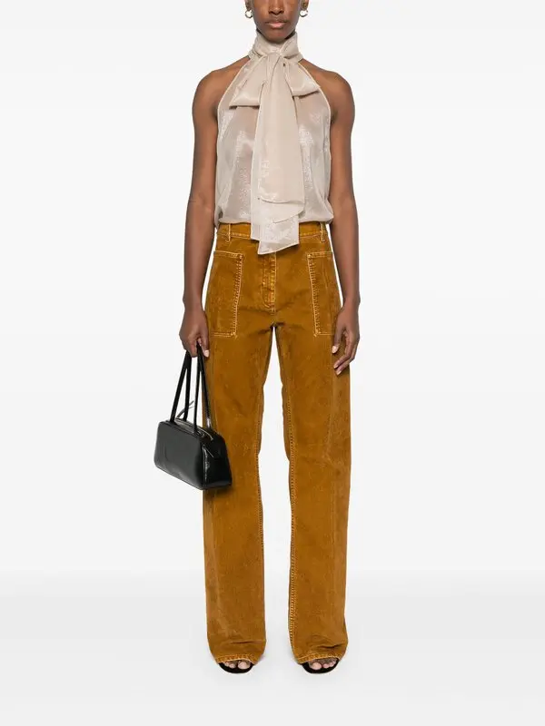 TOM FORD Pussy-bow Sleeveless Blouse