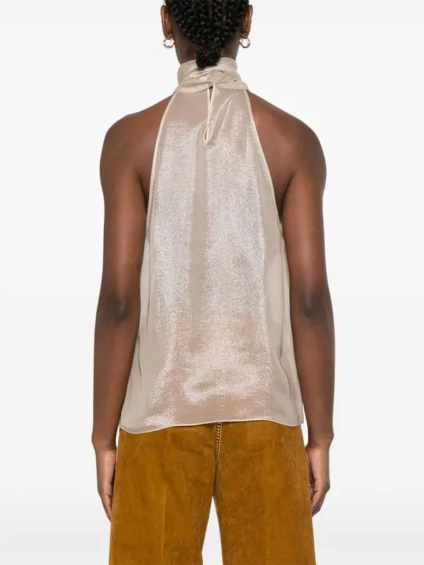 TOM FORD Pussy-bow Sleeveless Blouse