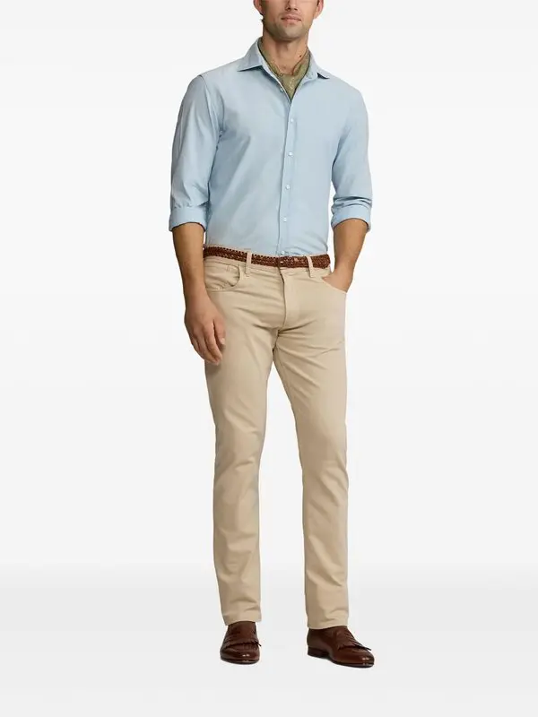 Ralph Lauren Purple Label Logo-embroidered Shirt - Blue