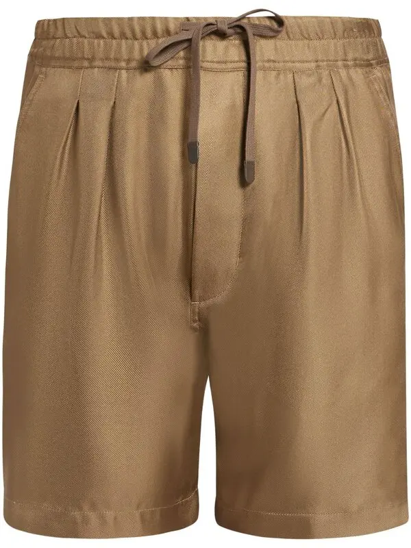 TOM FORD Silk Shorts - Brown