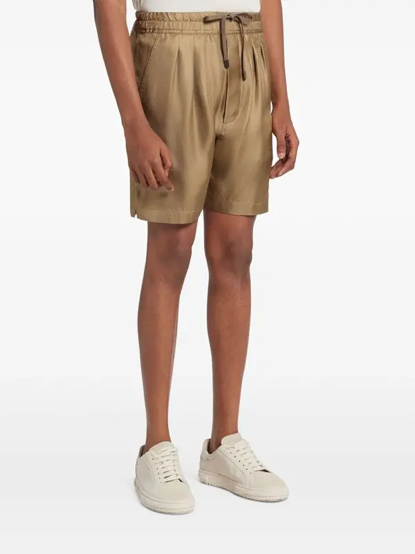 TOM FORD Silk Shorts - Brown