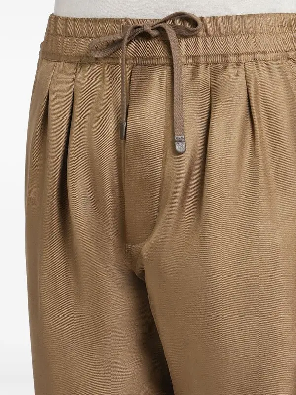TOM FORD Silk Shorts - Brown