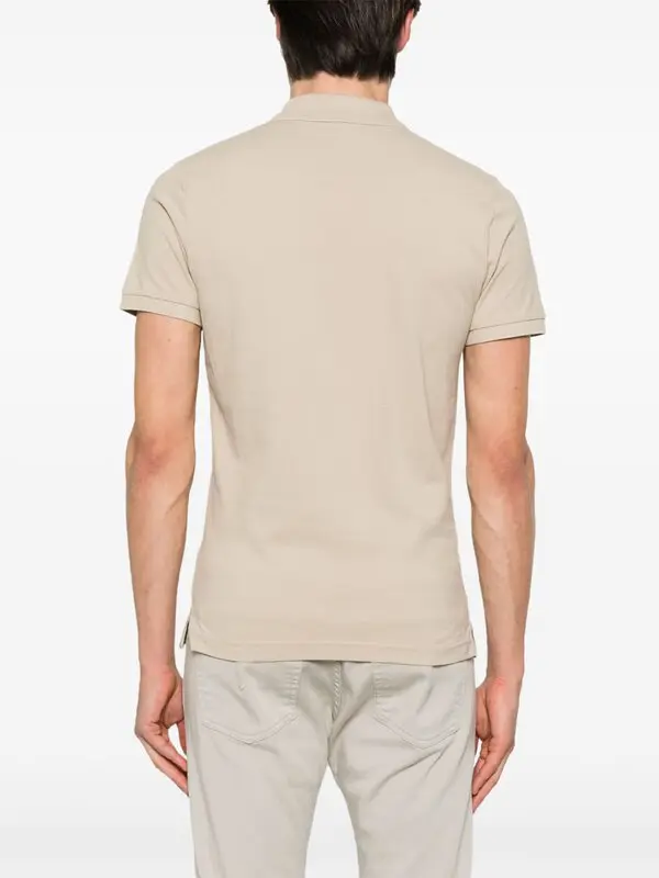 Gant Embroidered-logo Polo Shirt - Neutrals