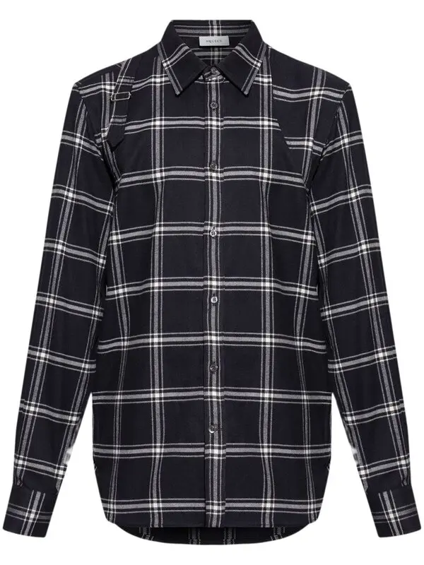Alexander McQueen Plaid Harness Shirt