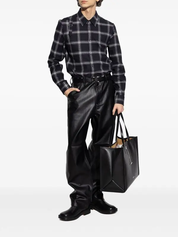 Alexander McQueen Plaid Harness Shirt