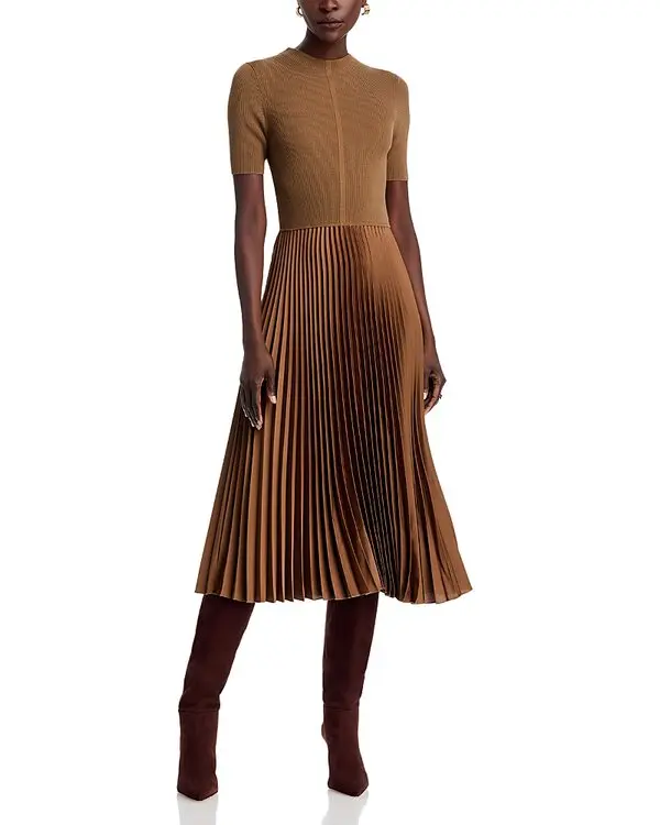 BOSS Fadrid Pleated Skirt Dress