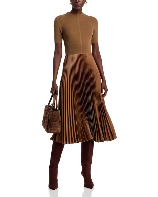 BOSS Fadrid Pleated Skirt Dress