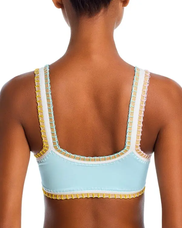 PLATINUM INSPIRED BY SOLANGE FERRARINI Sporty Contrast Stitch Bikini Top