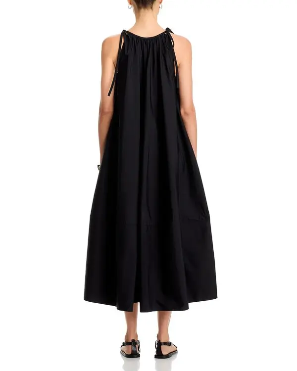 Co Gathered Midi Dress - Black