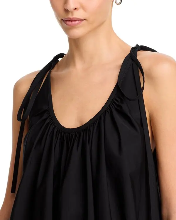 Co Gathered Midi Dress - Black