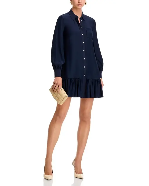 Cinq À Sept Lelaina Button Front Shift Dress