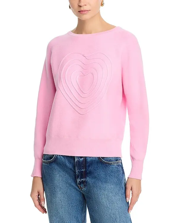 T Tahari Heart Stitch Sweater