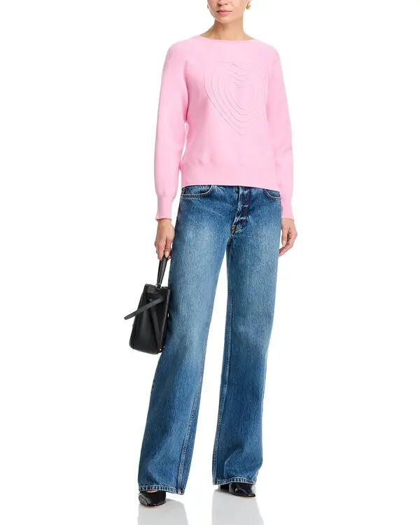 T Tahari Heart Stitch Sweater