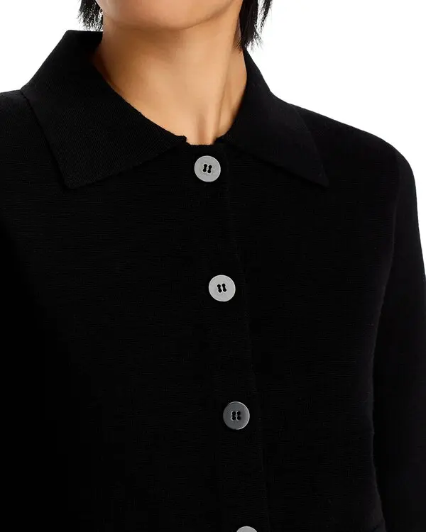 T Tahari Convertible Collar Jacket - Black