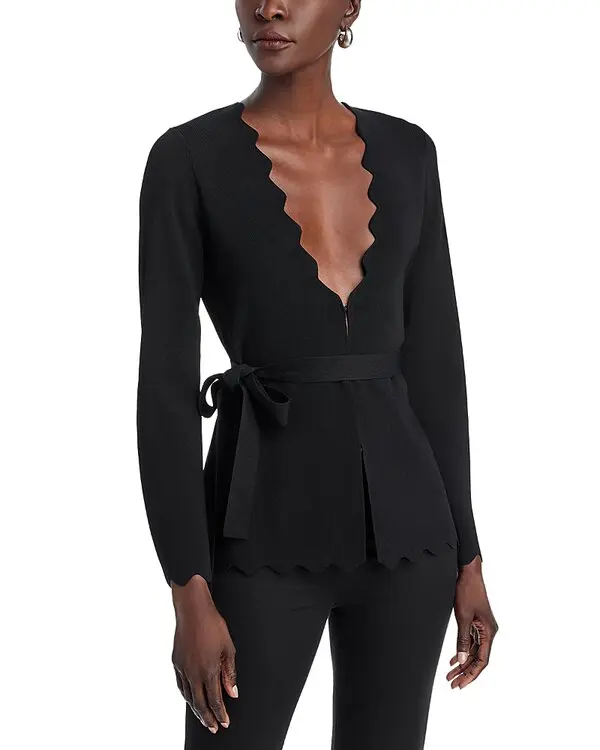Elie Tahari Serenda Belted Sweater