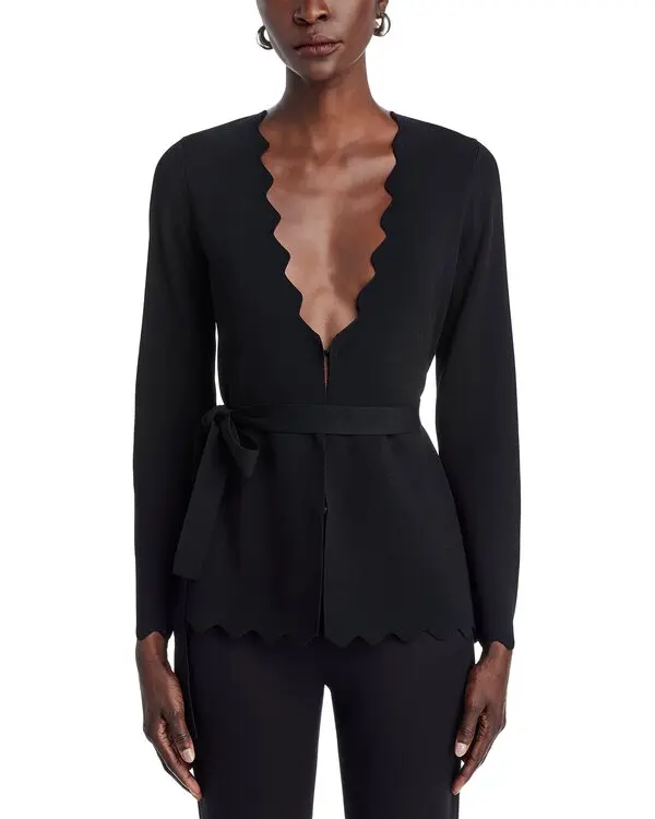 Elie Tahari Serenda Belted Sweater