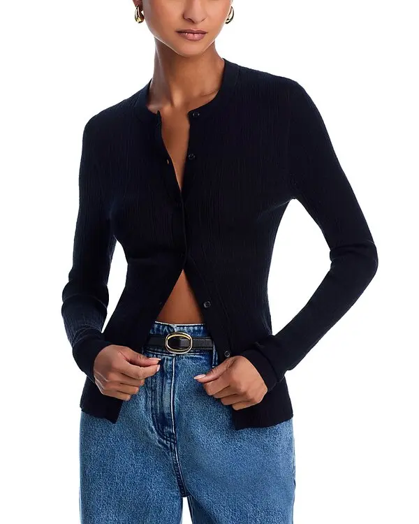 A.L.C. Fisher Textured Cardigan - Black