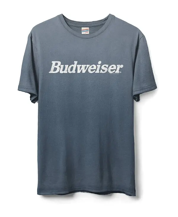 Junk Food Clothing Budweiser Logo Flea Market Tee - Blue Dusk