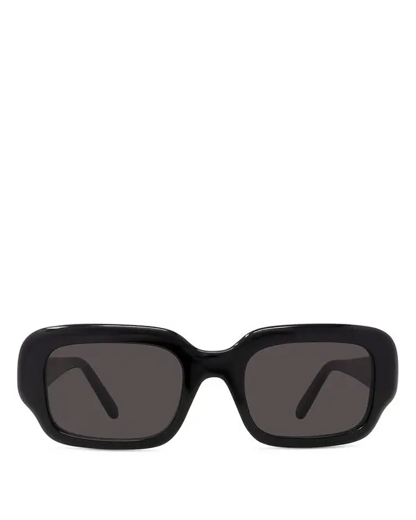 Loewe Slim Rectangular Sunglasses, 54mm - Black/smoke
