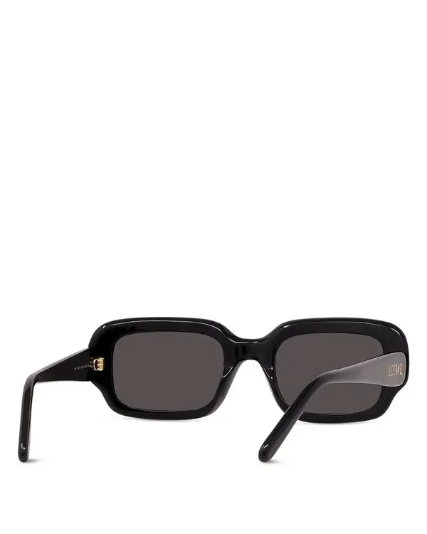 Loewe Slim Rectangular Sunglasses, 54mm - Black/smoke