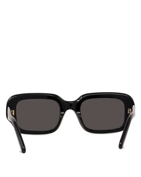 Loewe Slim Rectangular Sunglasses, 54mm - Black/smoke