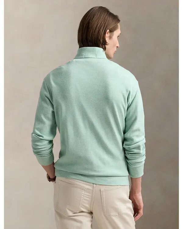 Polo Ralph Lauren Luxury Double Knit Jacquard Quarter Zip Pullover