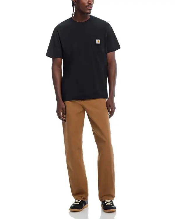 Carhartt Work In Progress Carhartt Logo Pocket Tee - Black