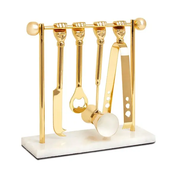 Jonathan Adler Barbell Barware Set