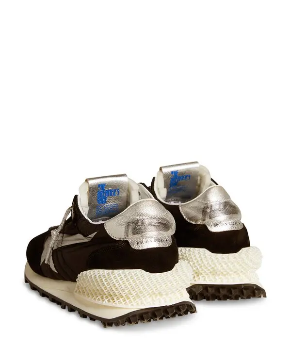 GOLDEN GOOSE Running Marathon Star Sneakers - Black / Silver