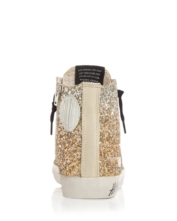 GOLDEN GOOSE Francy Penstar High-top Sneakers - Platinumiv