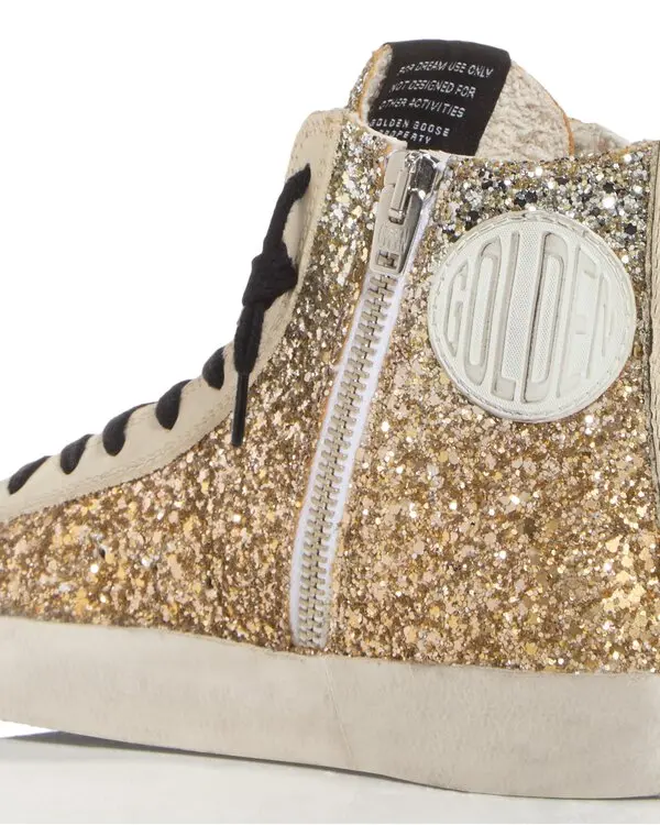 GOLDEN GOOSE Francy Penstar High-top Sneakers - Platinumiv