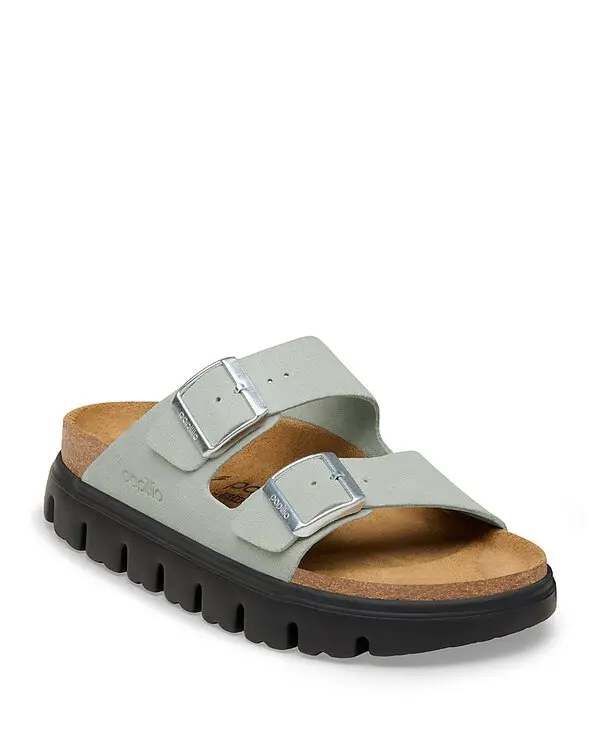BIRKENSTOCK Arizona Chunky Buckled Slide Sandals - Pure Sage