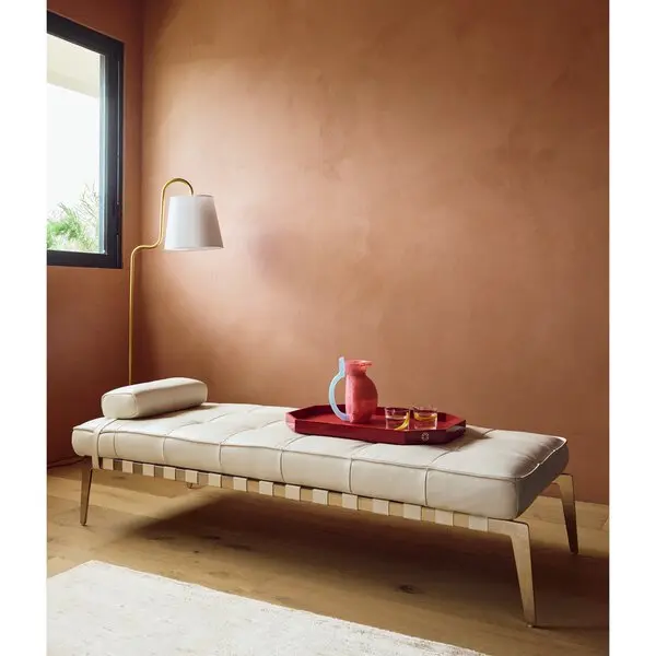 VIOLINO Gloria Leather Daybed - Torello White