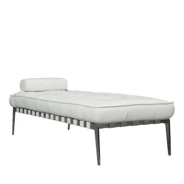 VIOLINO Gloria Leather Daybed - Torello White