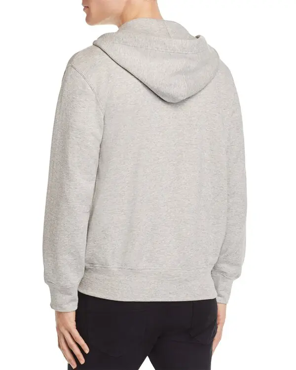 Play Comme Des Garcon Zip Hoodie Sweatshirt - Gray