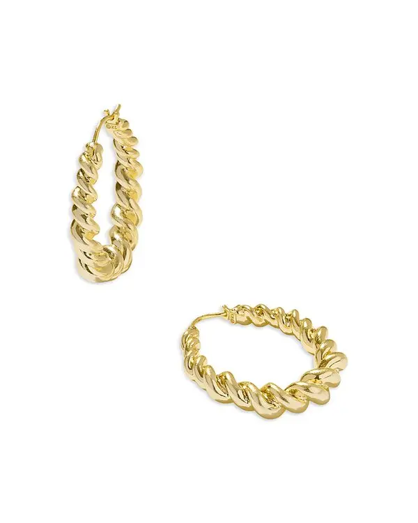 Kendra Scott Haisley Rope Hoop Earrings - Gold