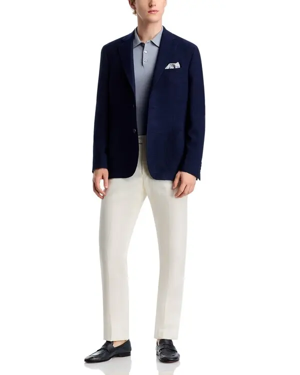 Vince Wool Pique Jersey Slim Fit Unstructured Sport Coat