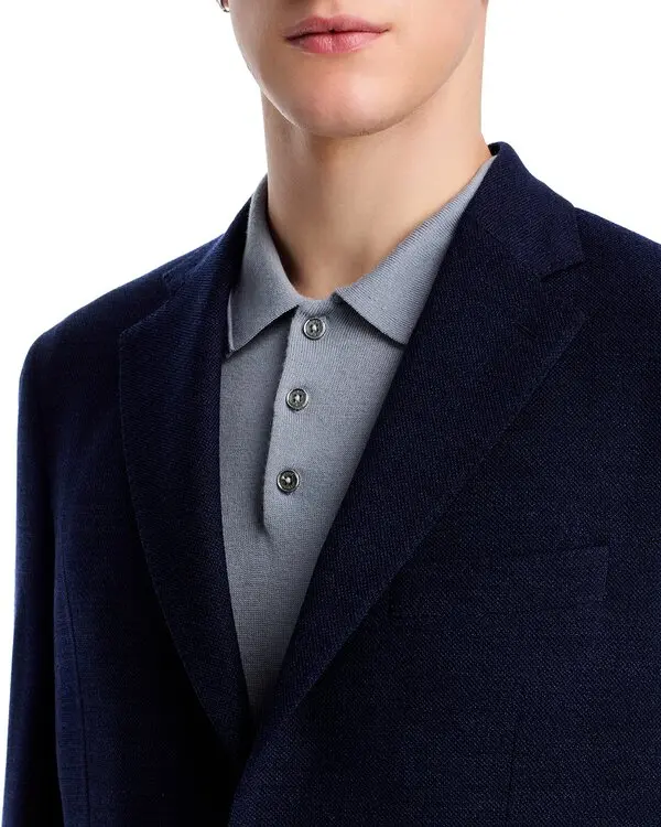 Vince Wool Pique Jersey Slim Fit Unstructured Sport Coat