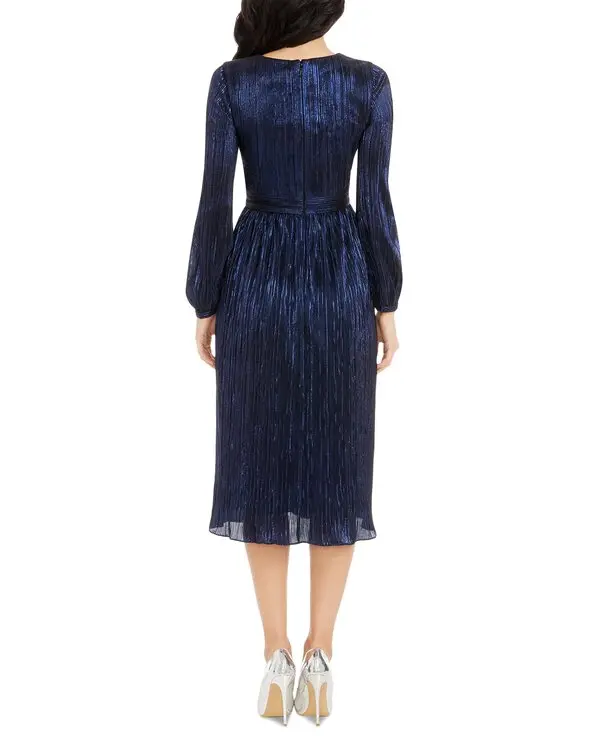 Dress The Population Holly Long Sleeve Dress - Midnight Blue | Editorialist