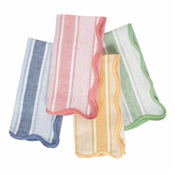 JULISKA Cabana Stripe Napkin, Set Of 4 - Assorted