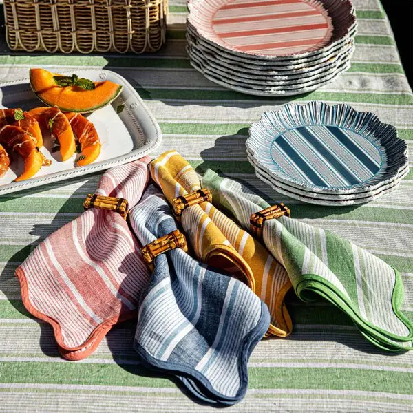JULISKA Cabana Stripe Napkin, Set Of 4 - Assorted