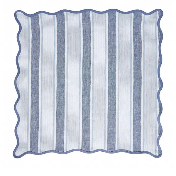 JULISKA Cabana Stripe Napkin, Set Of 4 - Ocean Blue