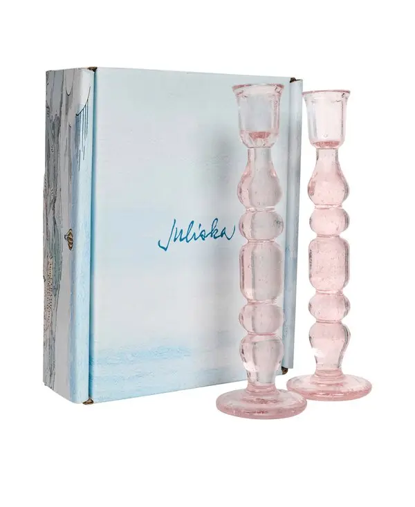 JULISKA Provence 9 Candlestick, Set Of 2 - Blush