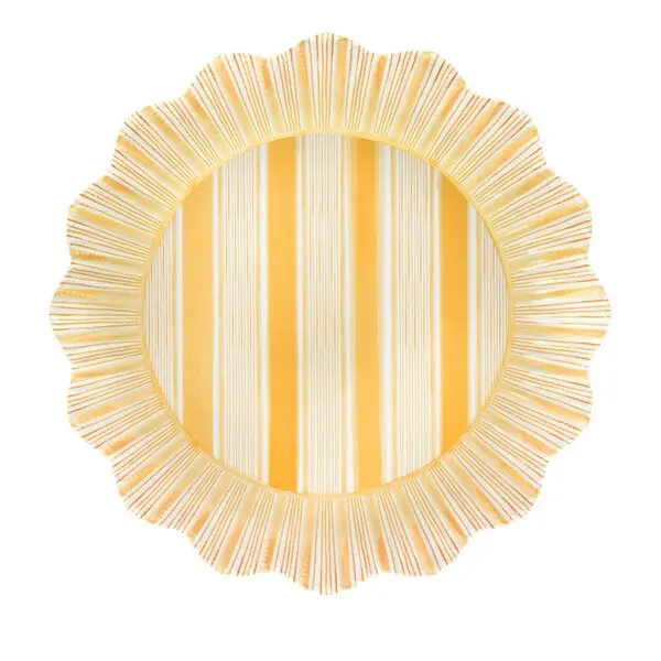 JULISKA Cabana Stripe Melamine Dinner Plate, Set Of 4 - Assorted