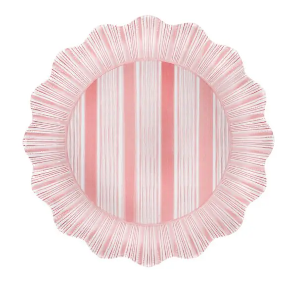 JULISKA Cabana Stripe Melamine Dinner Plate, Set Of 4 - Assorted
