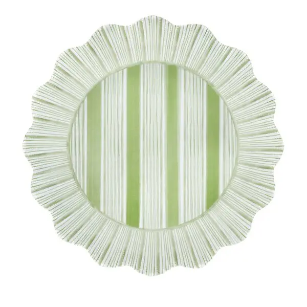 JULISKA Cabana Stripe Melamine Dinner Plate, Set Of 4 - Assorted